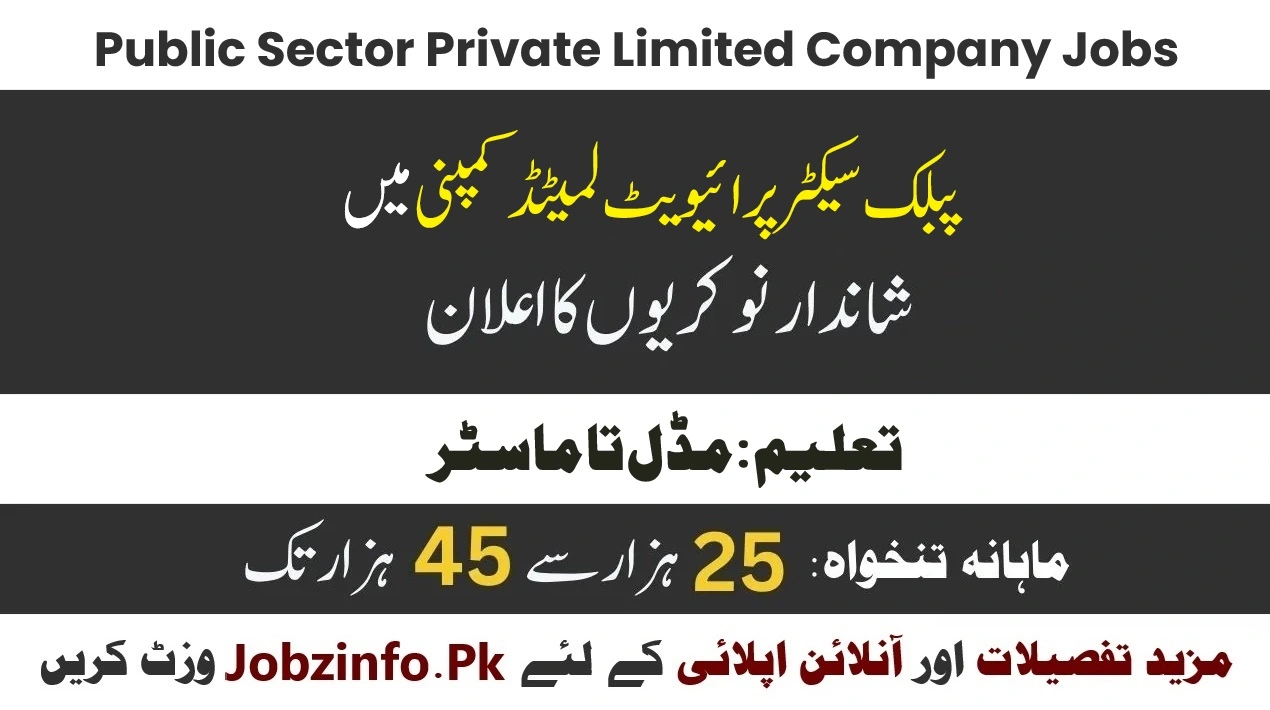 Public Sector Private Limited Company Latest Jobs Islamabad 2024 - Jobz ...